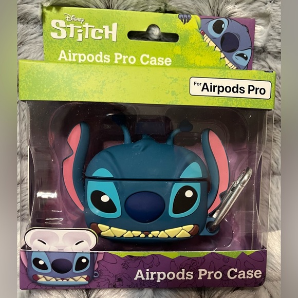 Disney | VR, AR & Accessories | Disney Stitch Blue Airpods Pro Case New ...